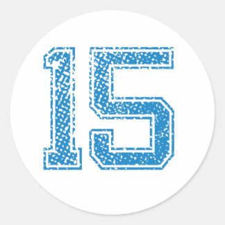 Number 15 Stickers | Zazzle