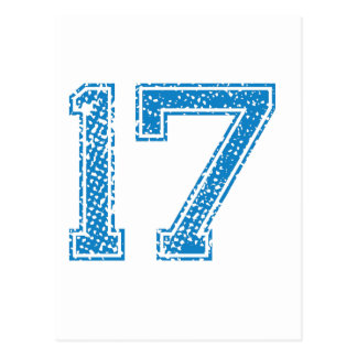Number 17 Postcards | Zazzle