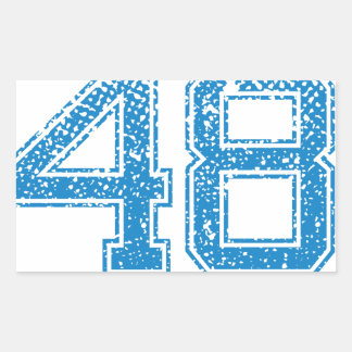 Number 48 Stickers | Zazzle