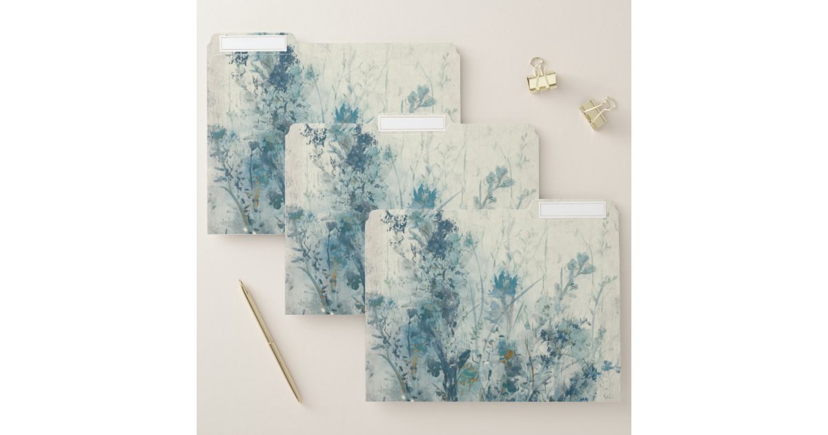Blue Spring File Folder | Zazzle