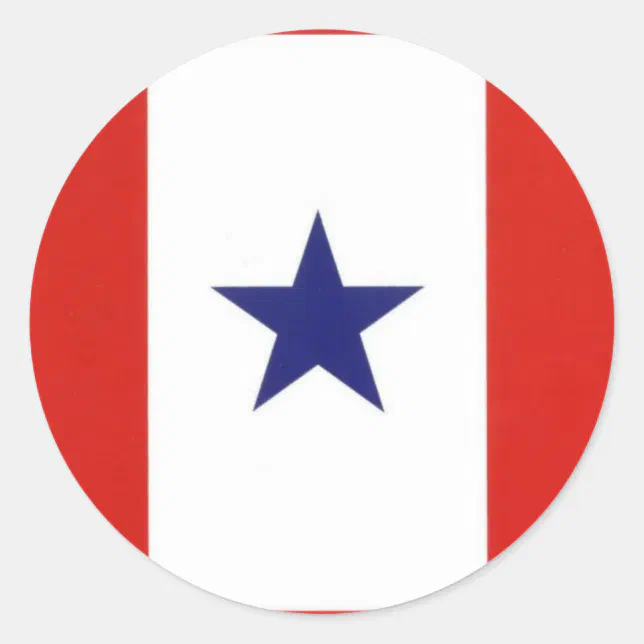Blue Star Flag Sticker | Zazzle