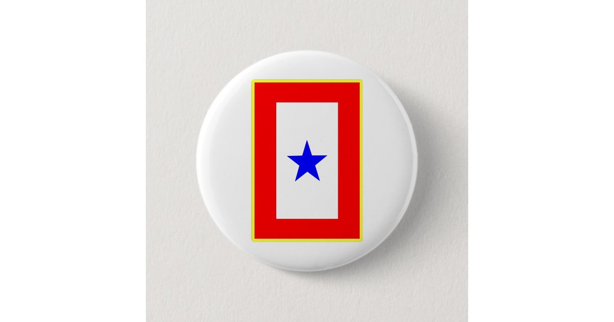 Blue Star Mother Button | Zazzle