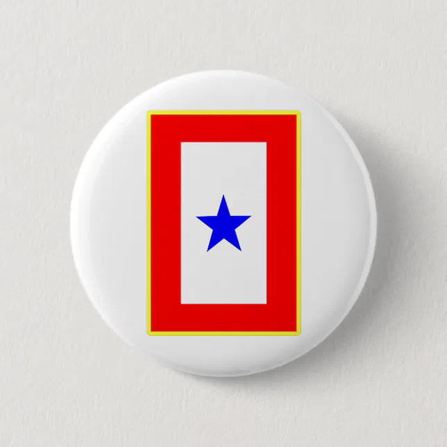Blue Star Mother Button | Zazzle