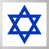 Blue Star of David Poster | Zazzle
