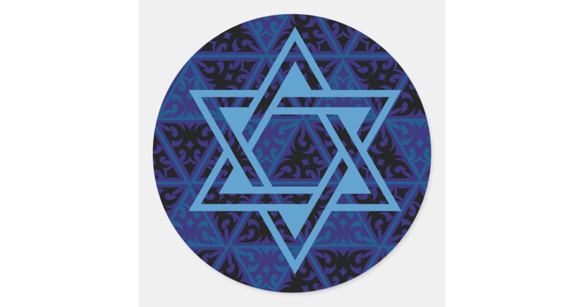 Blue Star of David Stickers | Zazzle