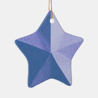 Blue Star Ornament Customizable Template | Zazzle