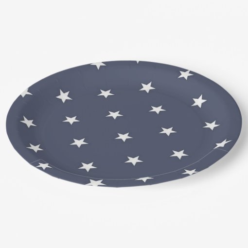 BLUE STAR Paper Plates BEALEADER | Zazzle