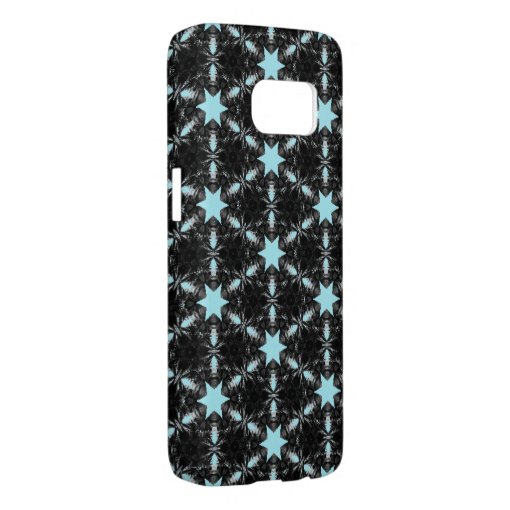 Blue star pattern android phone case | Zazzle