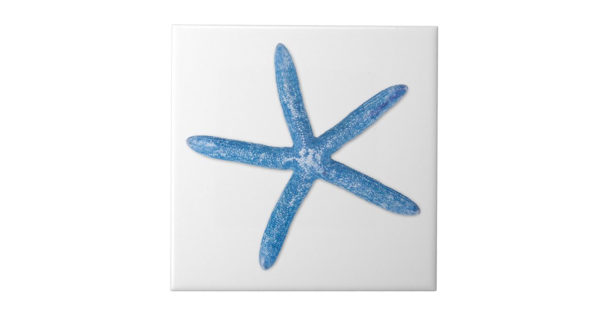 Blue Starfish Ceramic Tile | Zazzle