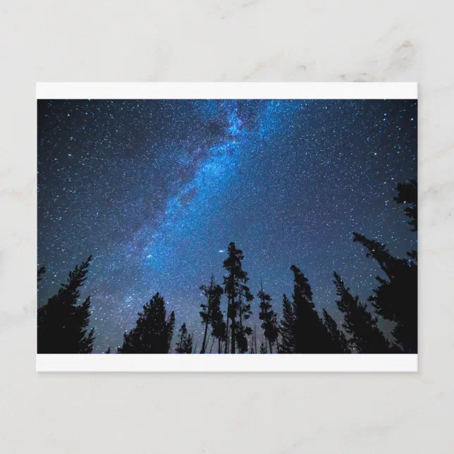 Blue Starry Night Postcard | Zazzle