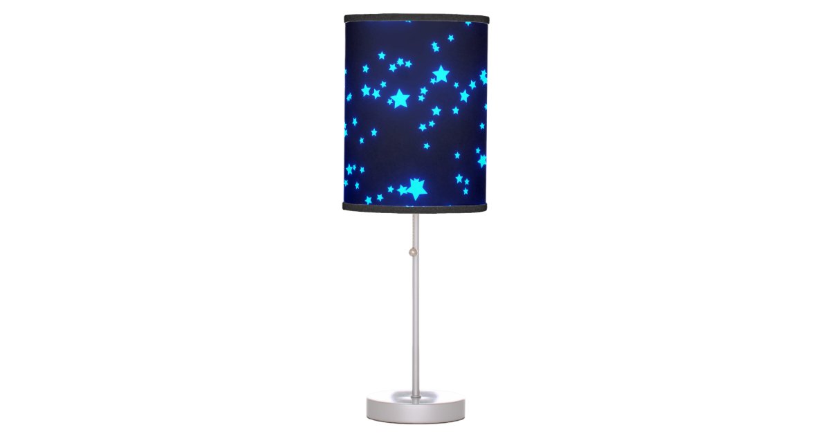 Blue Stars 3 (2021) Table Lamp | Zazzle