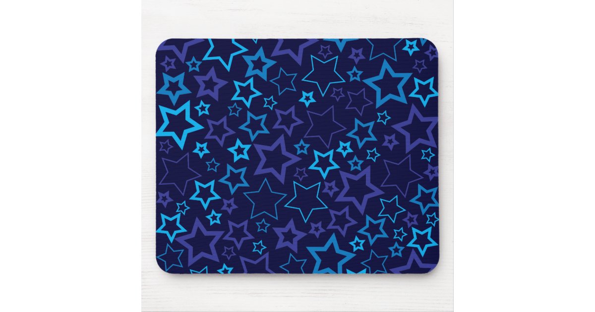 Blue Stars Mouse Pad | Zazzle