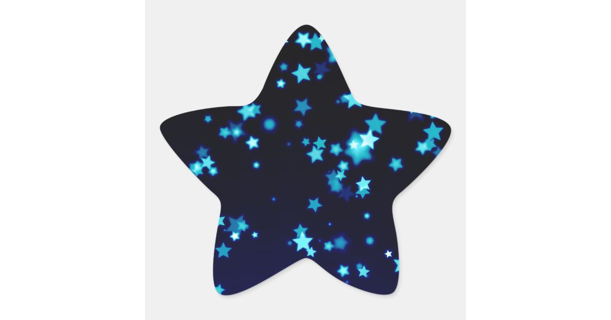 Blue Stars Star Sticker | Zazzle