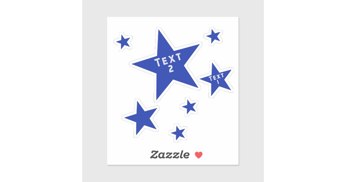 Blue Stars Sticker | Zazzle