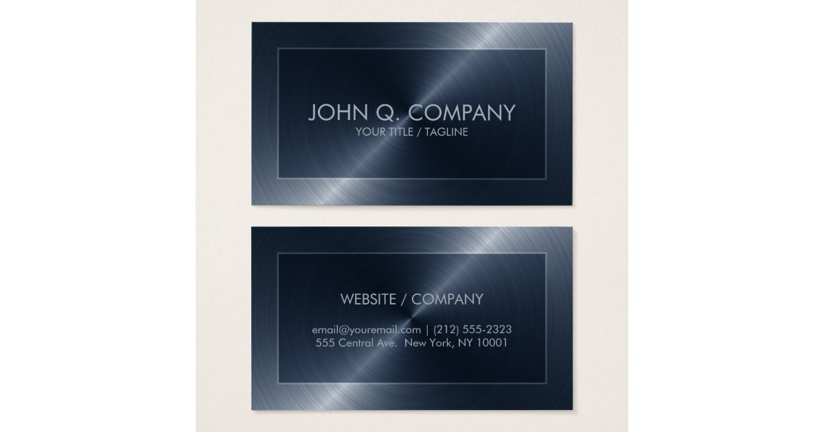 Blue Steel Look Business Card | Zazzle