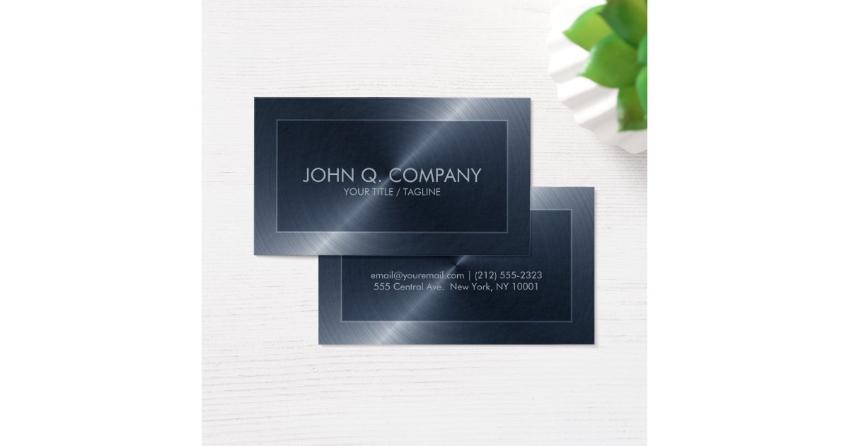 Blue Steel Look Business Card | Zazzle