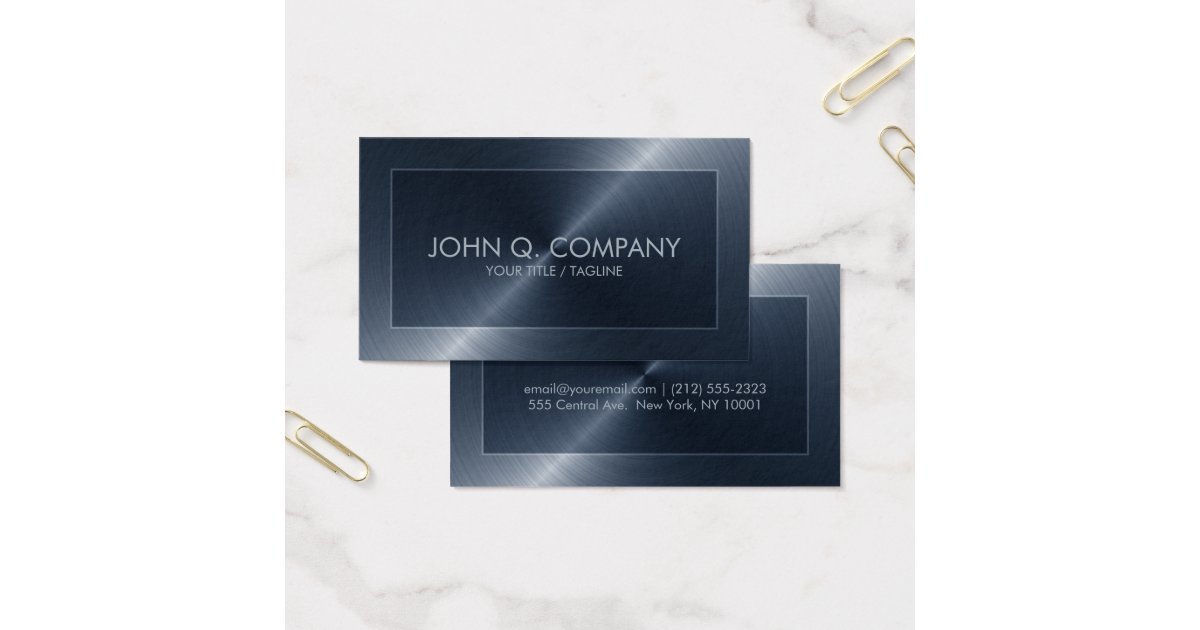 Blue Steel Look Business Card | Zazzle