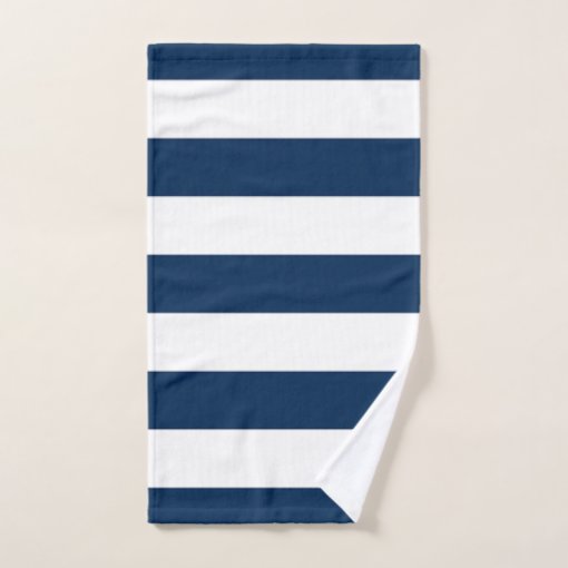 Blue Stripe Bath Towel Set | Zazzle