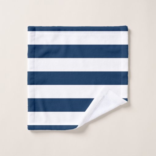 Blue Stripe Bath Towel Set | Zazzle