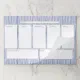 Blue Striped Weekly Calendar Large Tearaway Pad | Zazzle