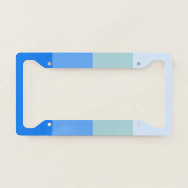 Blue Stripes License Plate Frame | Zazzle