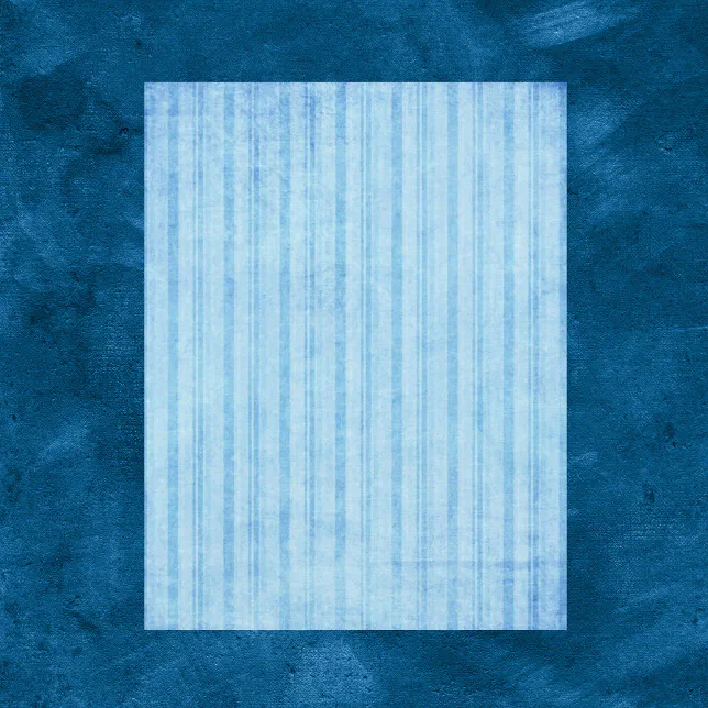 Blue Stripes Scrapbook Paper | Zazzle