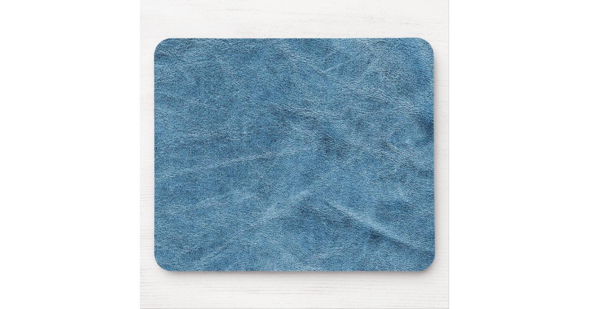 Blue suede texture mouse pad | Zazzle
