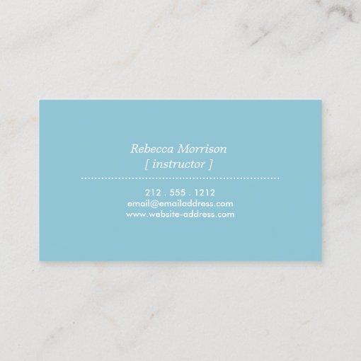 BLUE SUN LOGO MONOGRAM for YOGA STUDIO, TEACHER Business Card | Zazzle