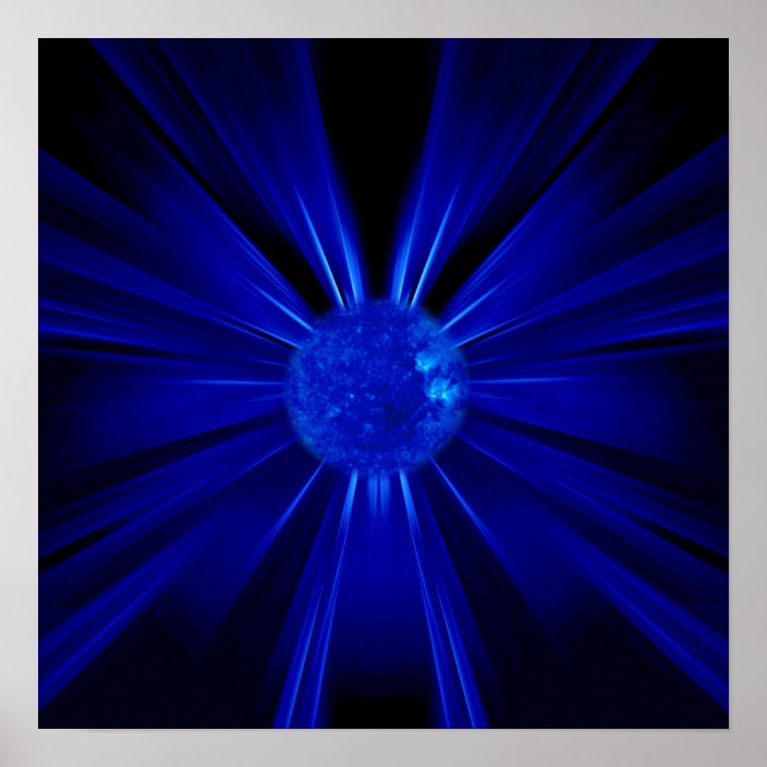 Blue Sun Poster | Zazzle.com
