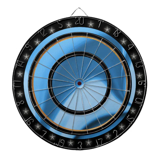 Blue Swirls Custom Dart Board | Zazzle