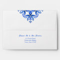 Blue Talavera Spanish tiles wedding addressed Envelope | Zazzle