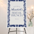 Blue Talavera Tile Fiesta Bridal Brunch Welcome Foam Board | Zazzle