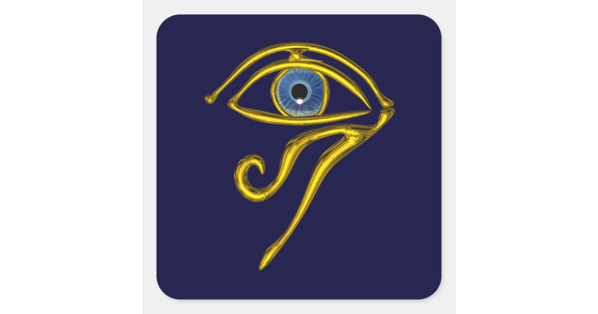 BLUE TALISMAN, detail Square Sticker | Zazzle