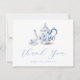 Blue Tea Party Thank You Note Card | Zazzle