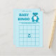 Blue Teddy Bear Baby Shower Bingo Game Cards | Zazzle
