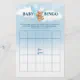Blue Teddy Bear BINGO Baby Shower Games Flyer | Zazzle