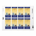 Blue Teddy Bring a Book Baby Shower Bookplates | Zazzle