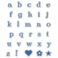 Blue Text Letters | Monogram Alphabet Stickers | Zazzle