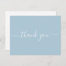 Blue Thank You Note | Zazzle