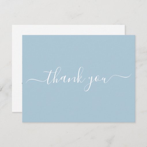 Blue Thank You Note | Zazzle