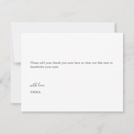 Blue Thank You Note | Zazzle