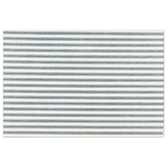 Blue Ticking Decoupage Paper | Zazzle.com