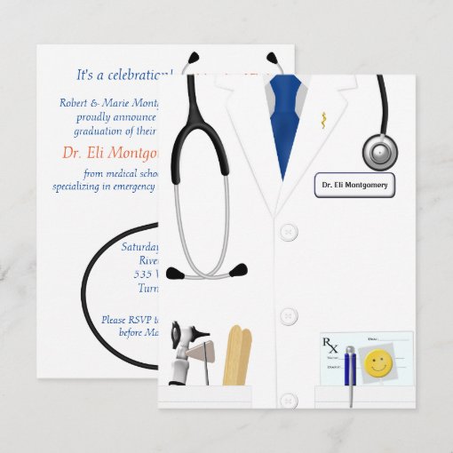 Blue Tie New Doctor Announcement | Zazzle