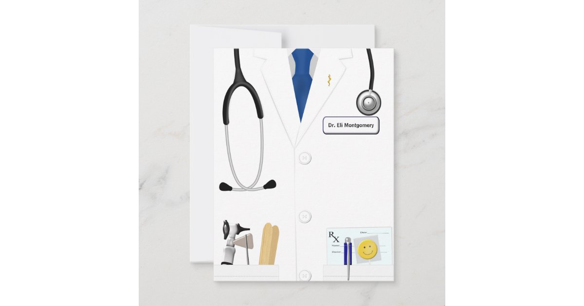 Blue Tie New Doctor Announcement | Zazzle