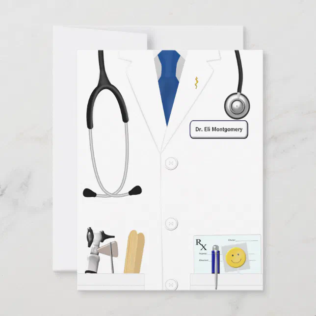 Blue Tie New Doctor Announcement | Zazzle