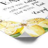 Blue Tile Lemon Italian Positano Mimosa Bar Sign | Zazzle