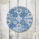 Blue Tile Santorini Greek/ Spanish themed Paper Plates | Zazzle