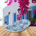 Blue Tile Santorini Greek/ Spanish themed Paper Plates | Zazzle