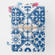 Blue Tile Santorini Greek/ Spanish themed Wrapping Paper Sheets | Zazzle
