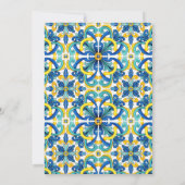 Blue tiles lemon Amalfi Positano birthday party Invitation | Zazzle